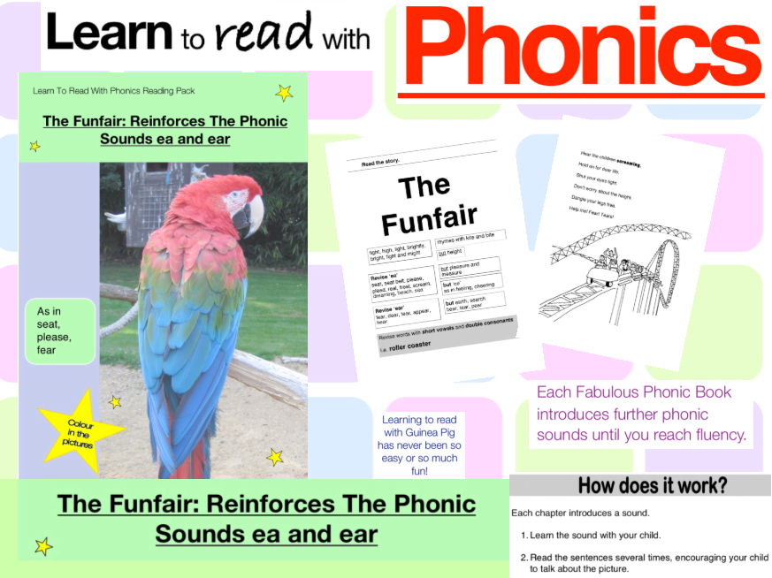 The Funfair: Reinforces The Phonic Sounds ea and ear (as in seat and ...