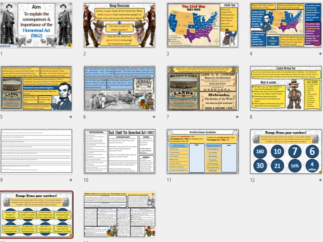 GCSE History Edexcel: The American West Unit 2 Bundle (10 lessons ...