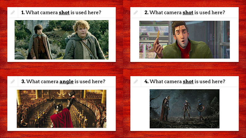 FREE Camera Angles and Shots Recap Quiz 1 | Cinematic Film Techniques ...