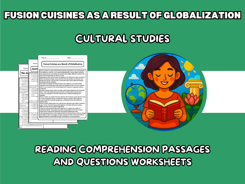 Fusion Cuisines as a Result of Globalization Reading Comprehension ...