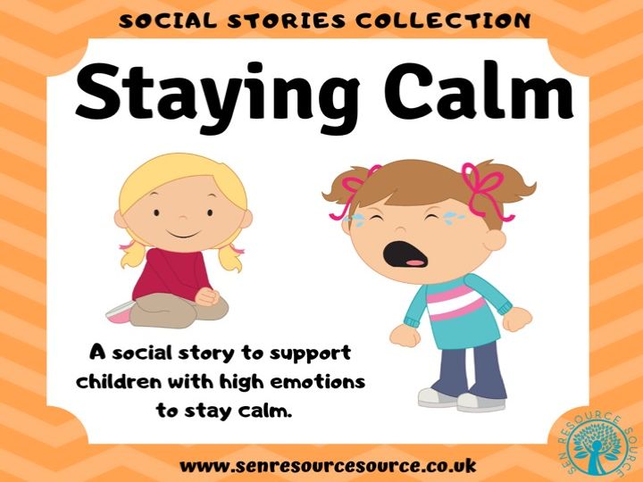 Staying Calm Social Story | Teaching Resources