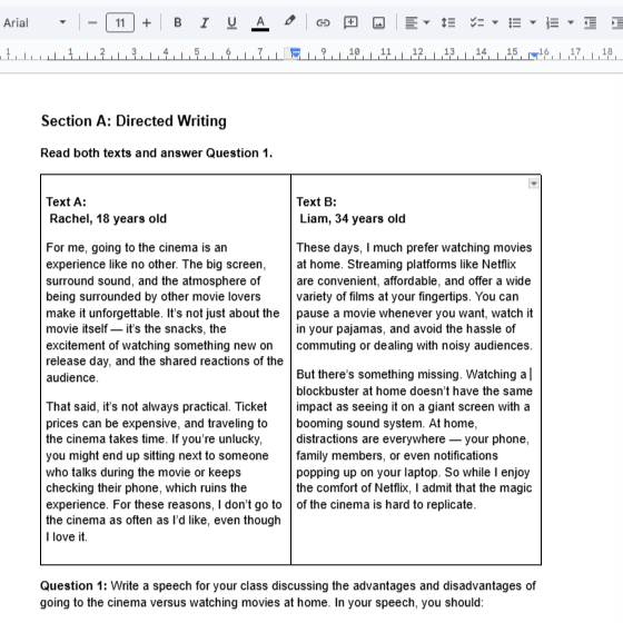 Cambridge English O Level (1123) Directed Writing | Teaching Resources