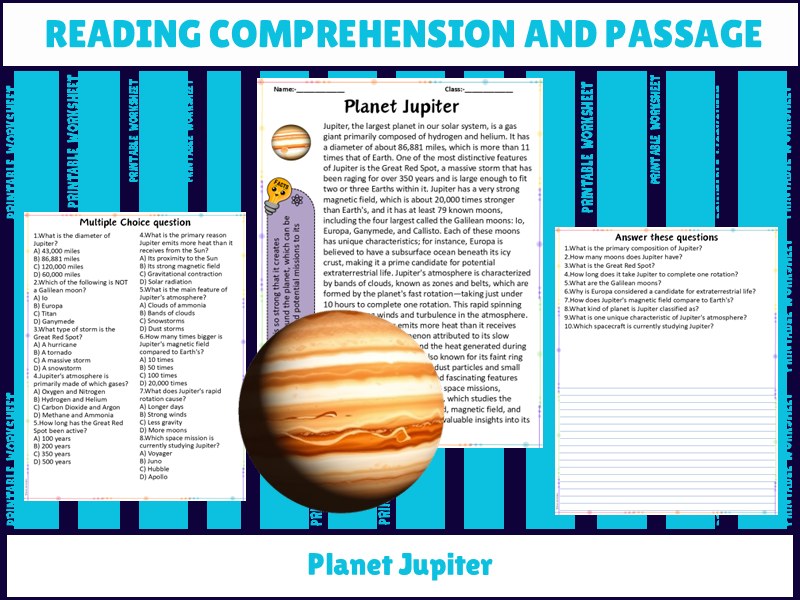 Explore Jupiter: Engaging Reading Passage with Thought-Provoking ...