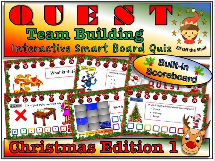 Christmas Team Building Quiz 1 Animated and Interactive for KS3 ...