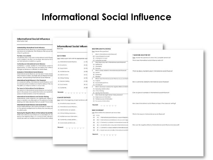 Informational Social Influence | Teaching Resources