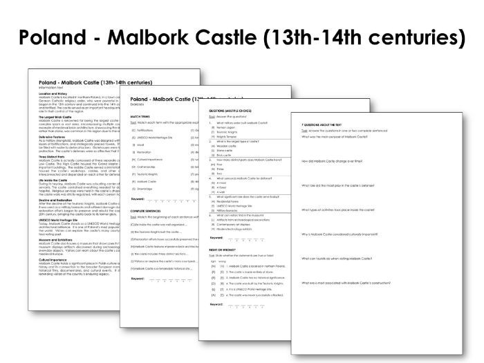 Poland - Malbork Castle (13th-14th centuries) | Teaching Resources