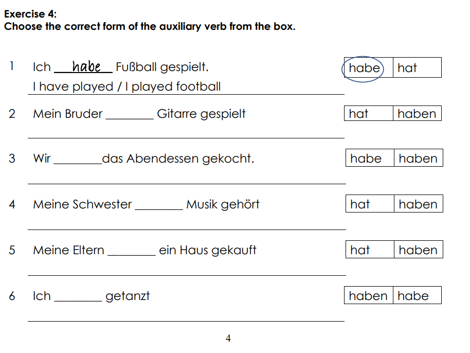 A Step By Step Guide To The Perfect Tense In German Teaching Resources