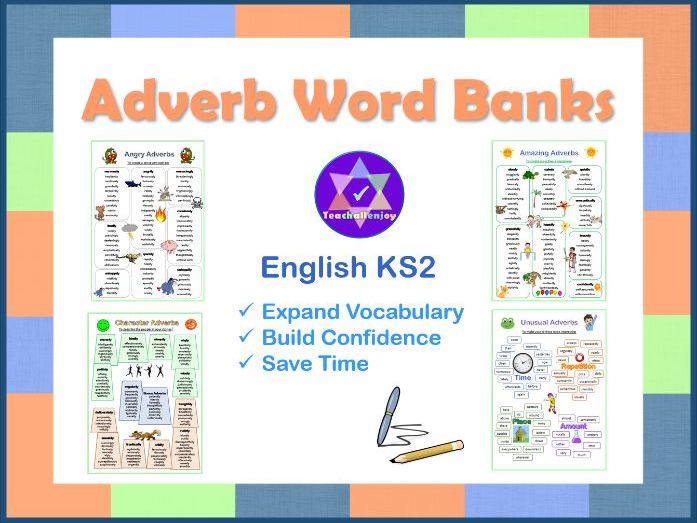 Adverb Word Bank Pack | Teaching Resources