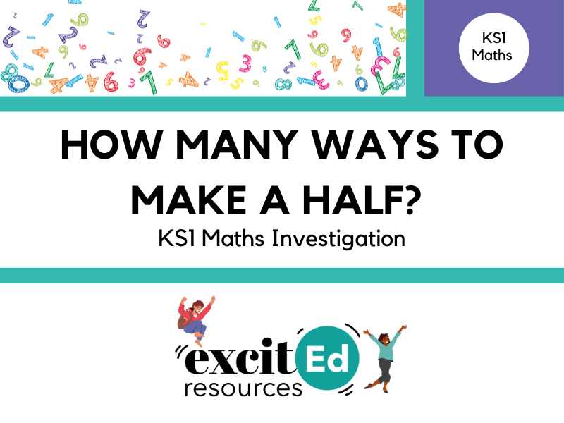 KS1 Fractions Investigation : How many ways to make a half? | Teaching ...
