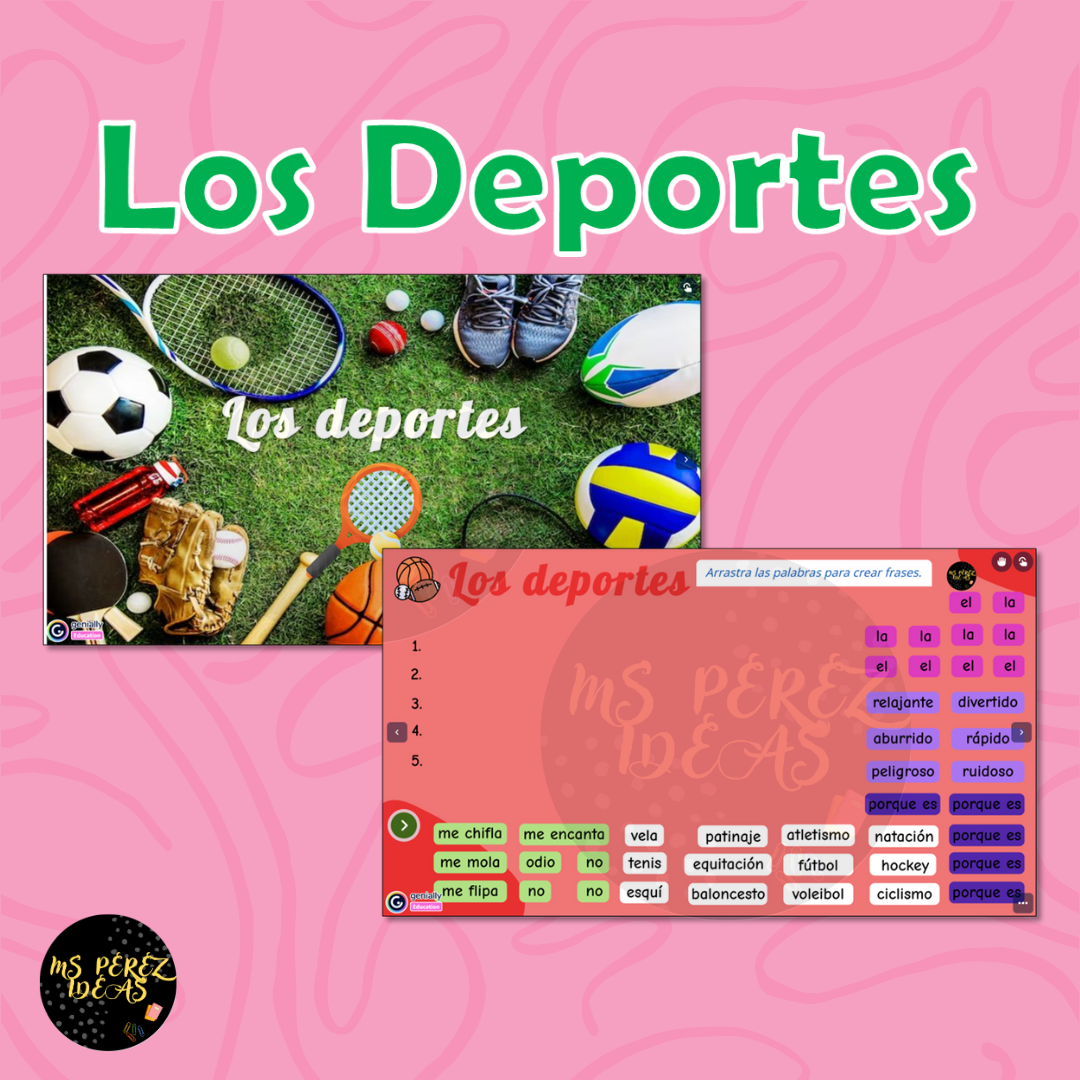 Los Deportes - Creating sentences + Translating | Teaching Resources