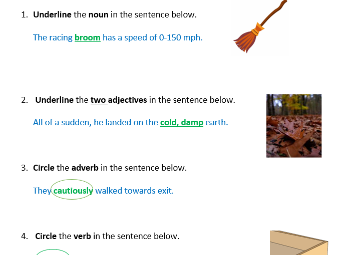 Fantasy Story /witches/ wizard- word classes | Teaching Resources