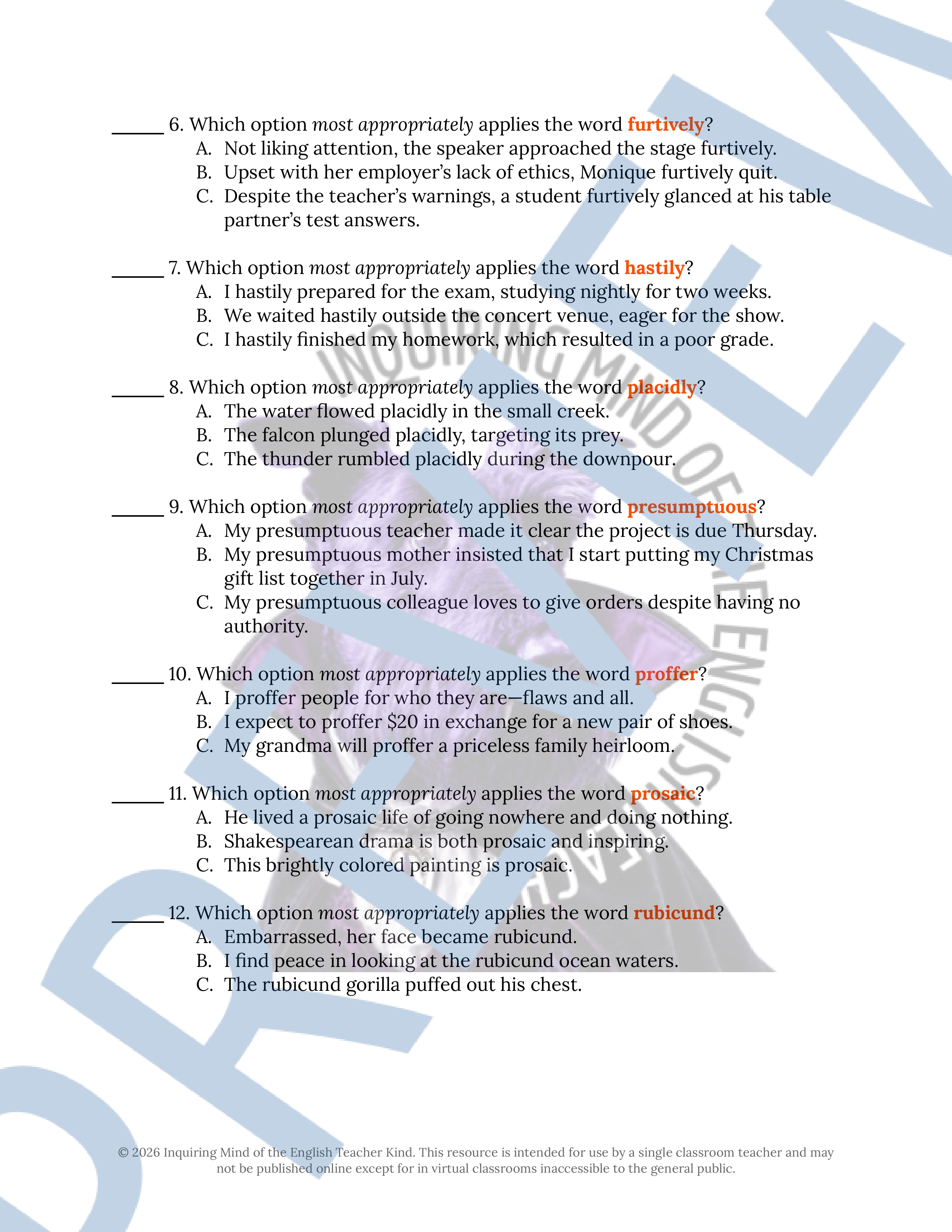 "The Monkey's Paw" Vocabulary Worksheet, Crossword Puzzle, Word Search ...