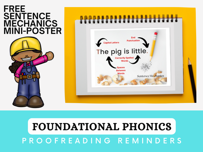 Free Sentence Mechanics Reminder Poster | Teaching Resources