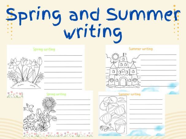 Spring and Summer writing template- Continuous provision | Teaching ...