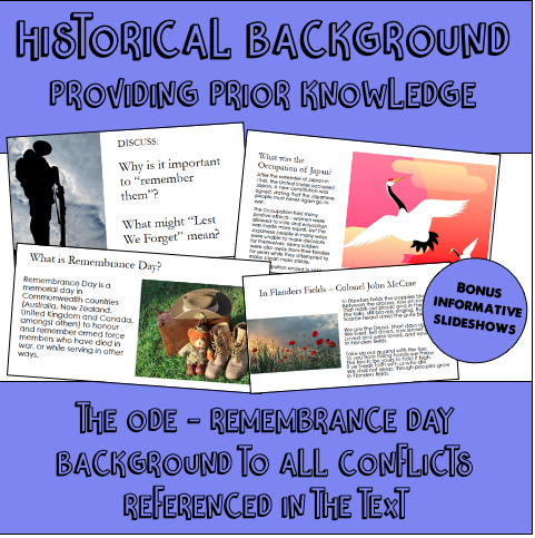 When the War is Over - Jackie French - Unit of Work - Remembrance Day ...