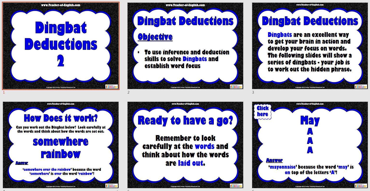 Dingbat Deductions 2 | Teaching Resources