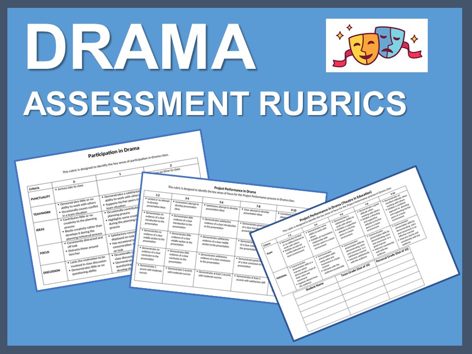 Drama Assessment rubrics | Teaching Resources