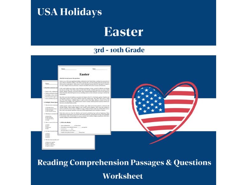 Easter - Cultural Celebration Reading Comprehension Passages ...