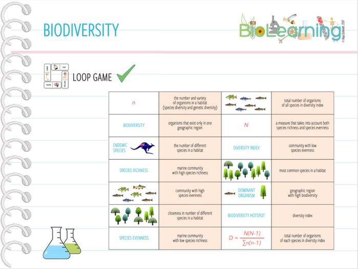 Biodiversity - Loop Game (KS5) | Teaching Resources