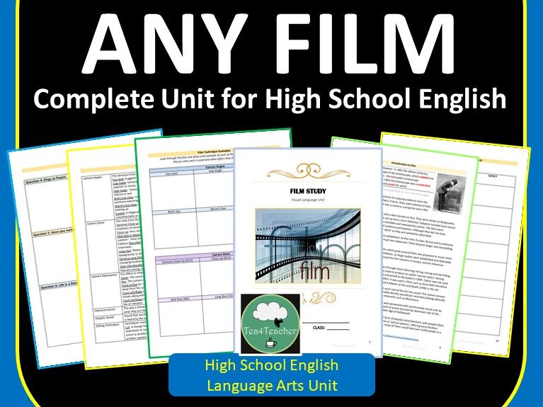 FILM STUDY Film Analysis Unit for ANY FILM | Teaching Resources