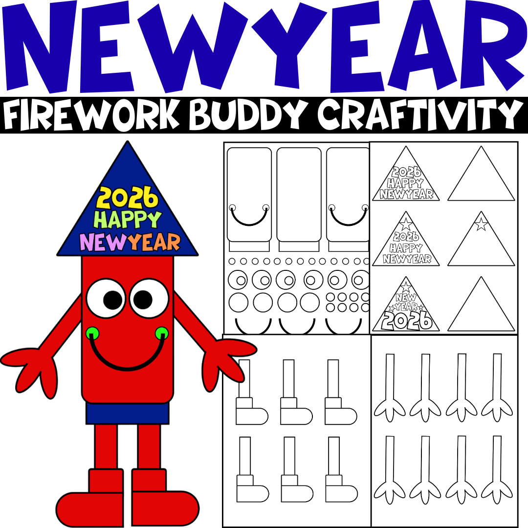 New Years 2026 Firework Buddy Craft | Happy New Years Activity ...