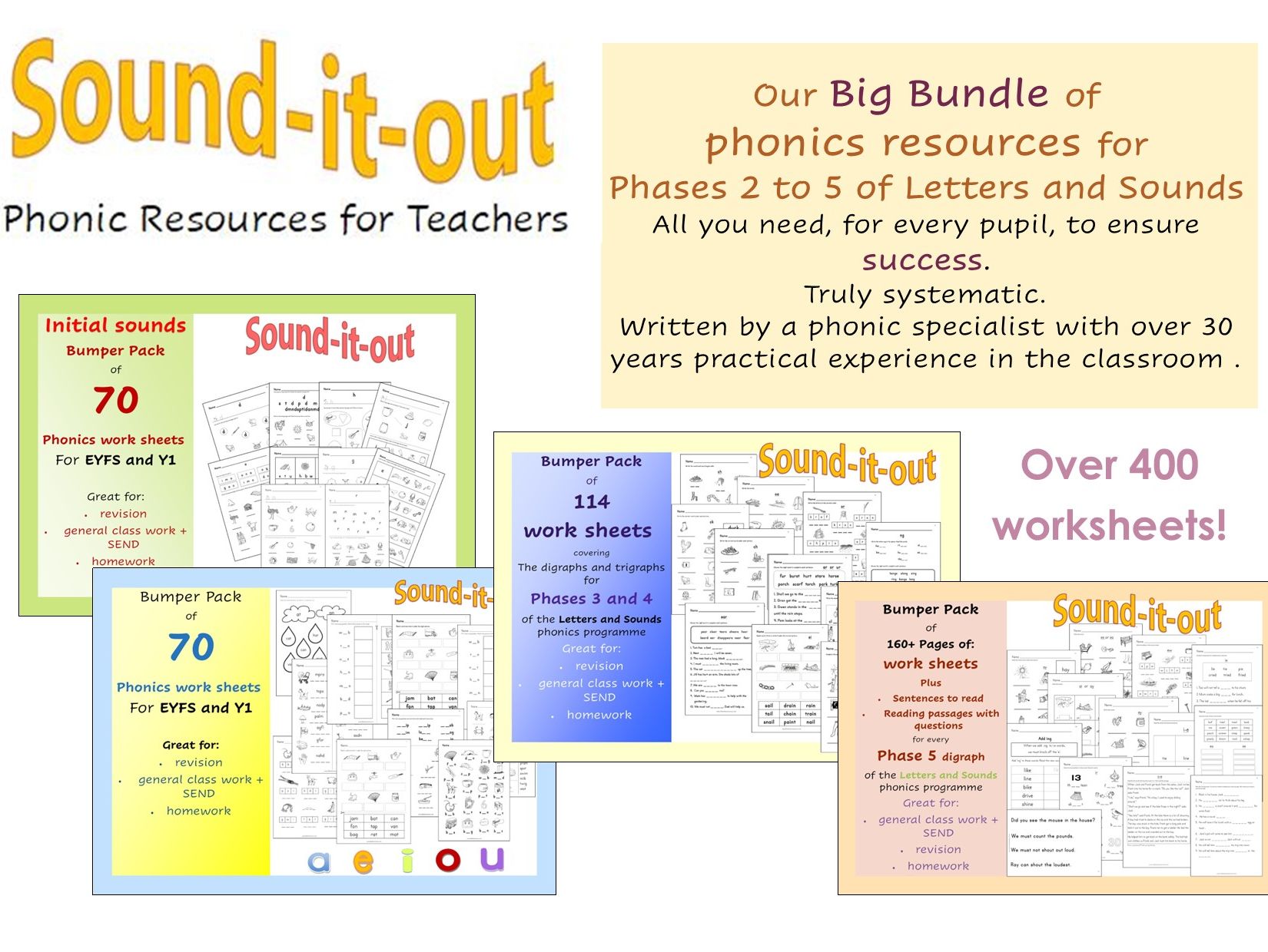 Big Bundle of phonics resources for Letters and Sounds | Teaching Resources