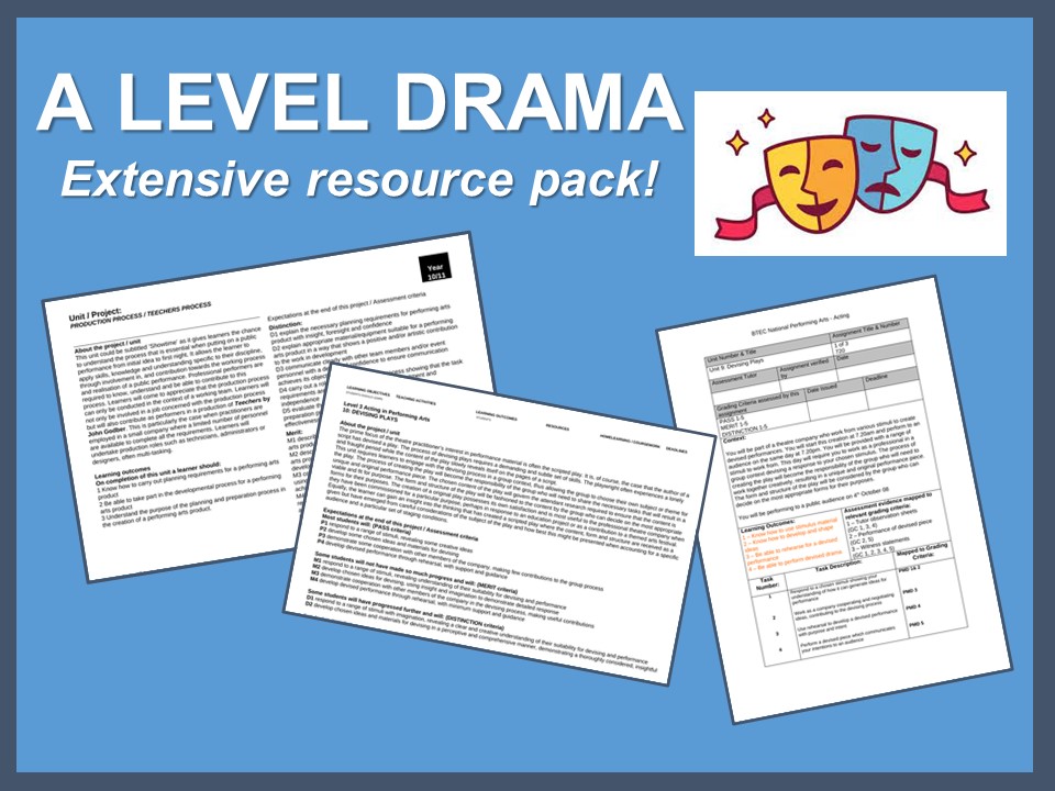 GCSE & A Level Drama SOW bundle: 6 fun schemes | Teaching Resources