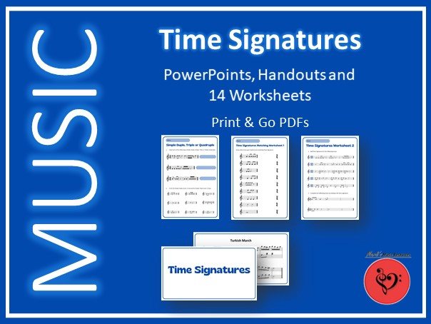 Music Time Signatures Unit of Work - PowerPoint, Handouts & 14 ...