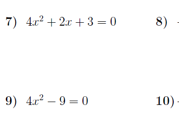 Discriminant of a quadratic equation worksheets (with solutions ...