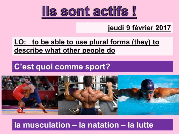 Ils sont actifs - Studio 1 Module 3 Unit 5 | Teaching Resources Ils sont actifs - Studio 1 Module 3 Unit 5 | Teaching Resources