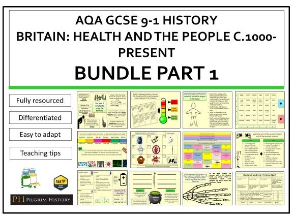 Britain Health and the People AQA GCSE 9-1 Bundle Part 1 by ...