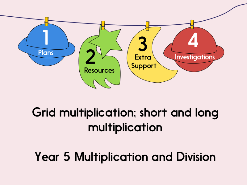 Grid Short And Long Multiplication Year 5 Multiplication And Division 