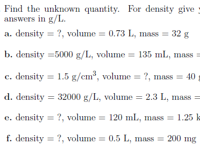 Speed and density worksheets (with solutions) | Teaching Resources