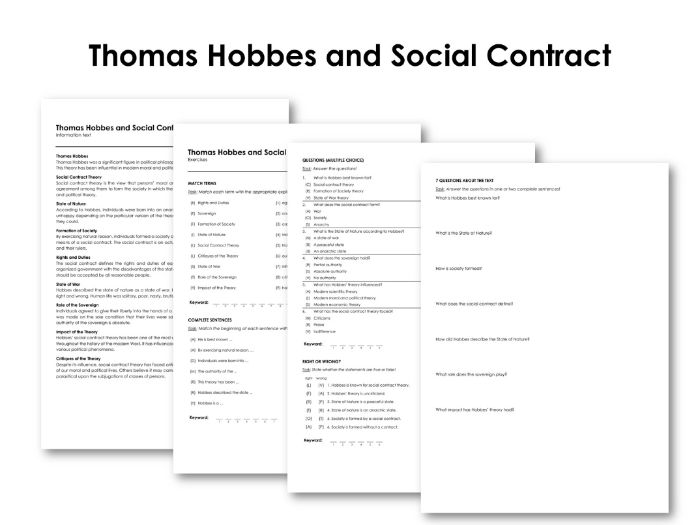 Thomas Hobbes and Social Contract | Teaching Resources