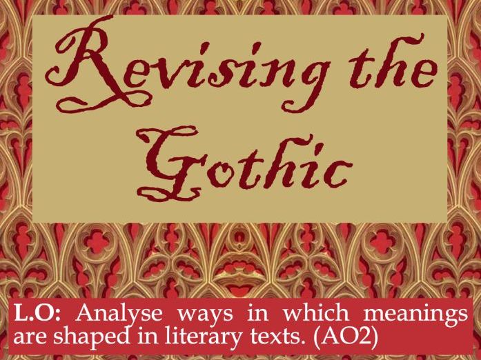 The Italian by Ann Radcliffe - Gothic novel - A Level Literature Unit ...