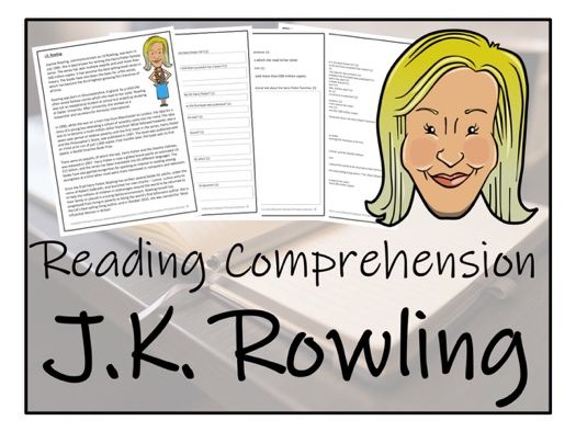 UKS2 Literacy - J.K. Rowling Reading Comprehension & Biography Bundle ...