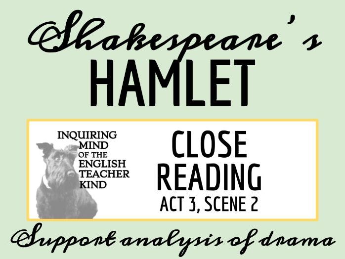 Hamlet Close Reading Worksheets Bundle | Teaching Resources