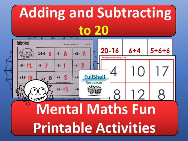 Number Bonds To 20 By FullShelf Teaching Resources Tes Number Bonds To 20 By FullShelf Teaching Resources Tes