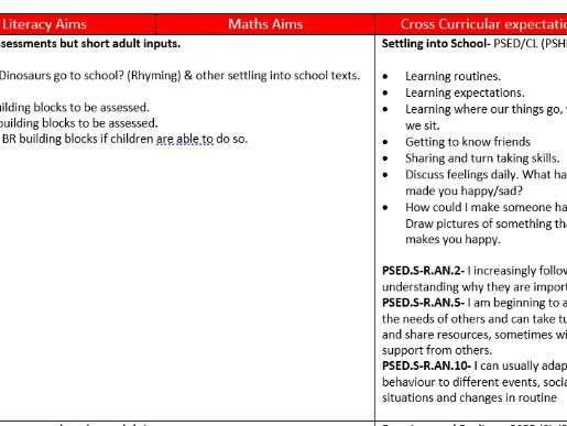 Reception MTP Autumn 1 | Teaching Resources