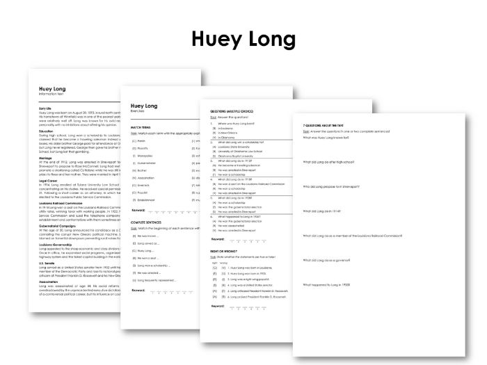 Huey Long | Teaching Resources