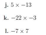 Multiplying integers worksheet (with solutions) | Teaching Resources