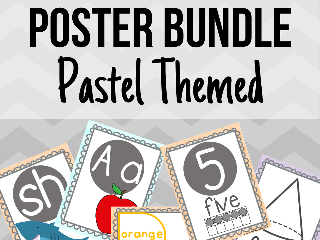 Pastel Poster Bundle Classroom Decor | Teaching Resources