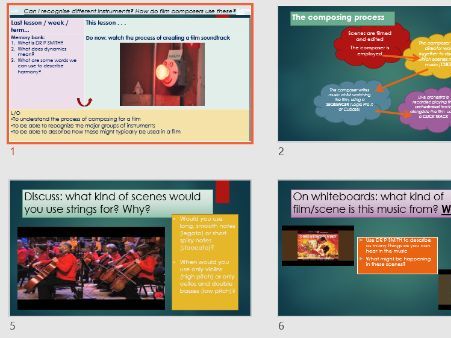 GCSE Film Music Lesson 1 | Teaching Resources