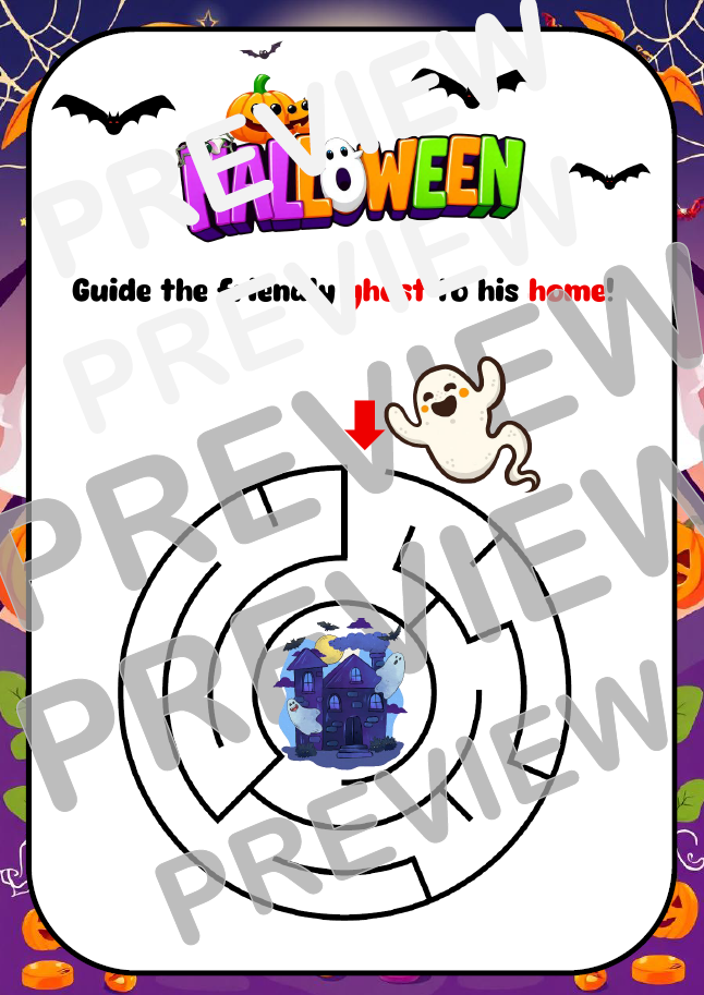 Halloween Spooky Mazes for EYFS / Nursery / Reception | Teaching Resources