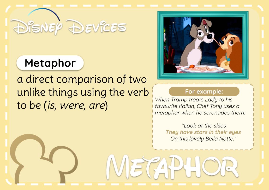 Literary Devices in Disney Display | Teaching Resources