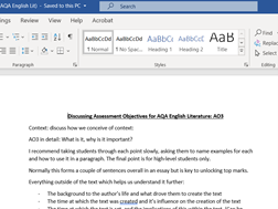 AO3: AQA GCSE English literature (context and comparing text) explainer ...
