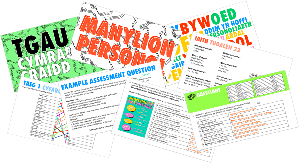TGAU Cymraeg Craidd: PowerPoint ‘Manylion Personol’/GCSE Core Welsh ...