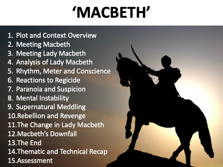 Macbeth Full SOW (mid-high ability GCSE) | Teaching Resources