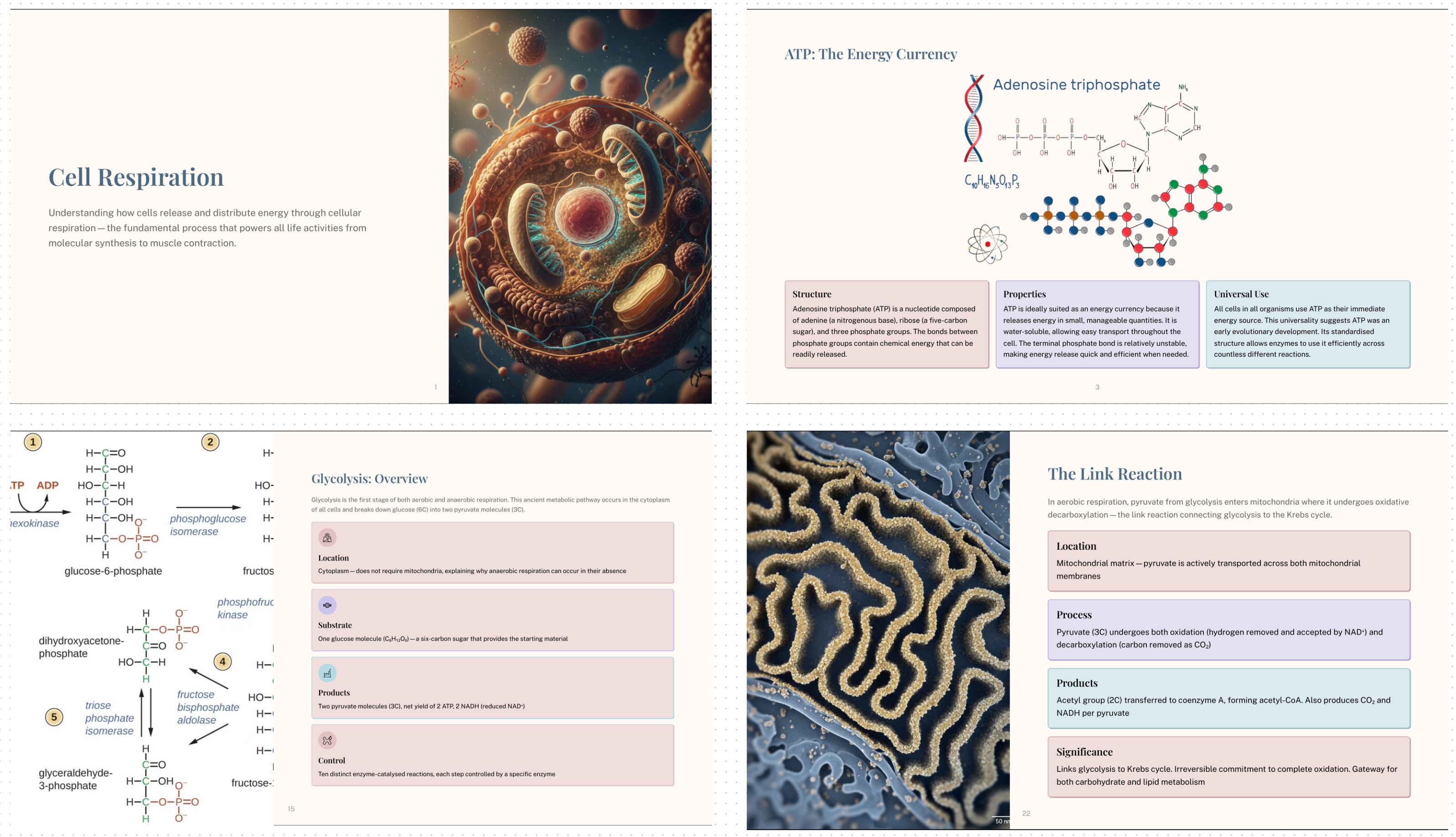 IB DP Biology C1.2 Cell Respiration Teaching Notes & PowerPoint 2026 ...