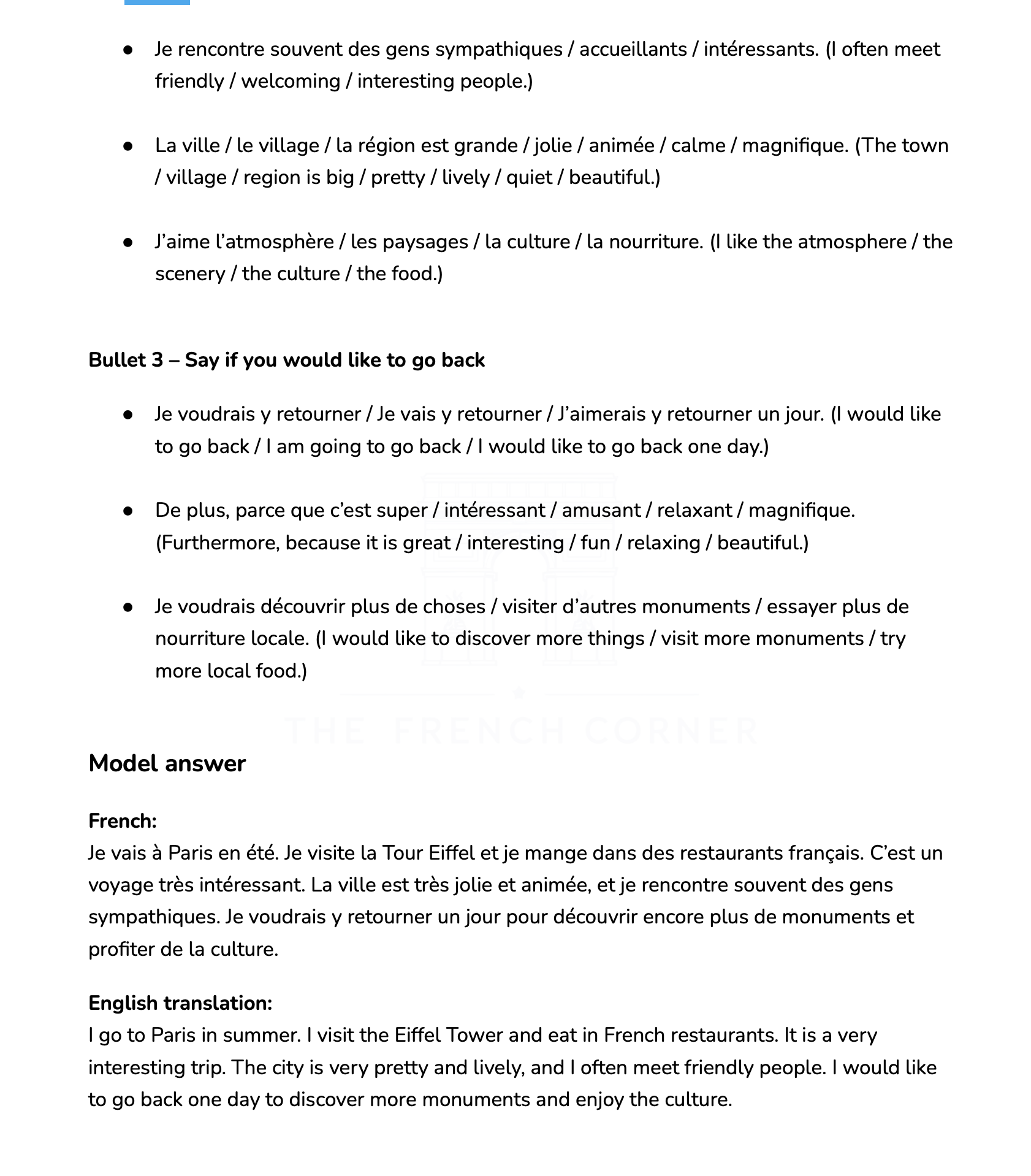 FREE 2026 Pearson Edexcel GCSE French – Writing 40-50 word - Foundation ...